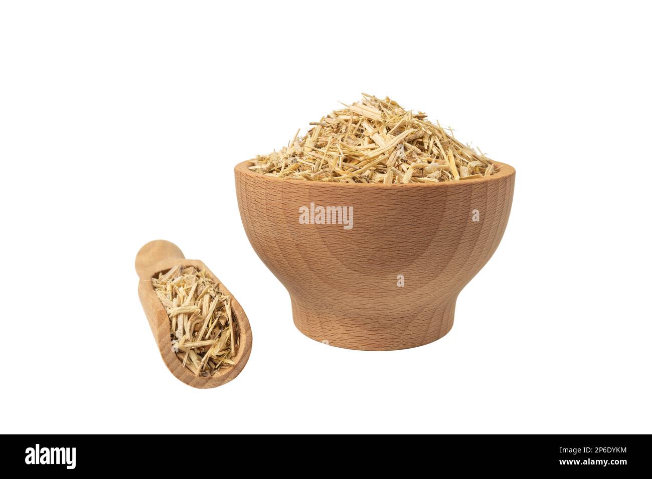 siberian ginseng in latin Eleutherococcus senticosus in wooden bowl and ...