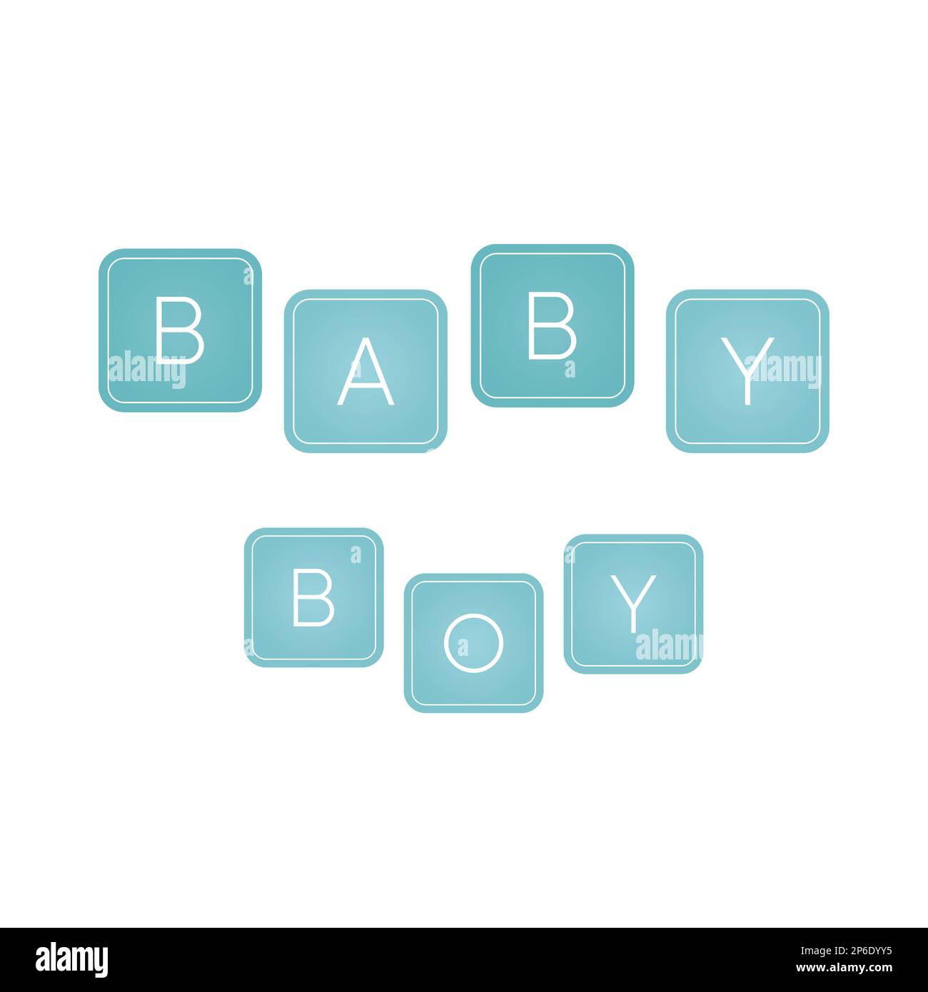 Baby boy text banner on white background. It s a boy. Vector ...