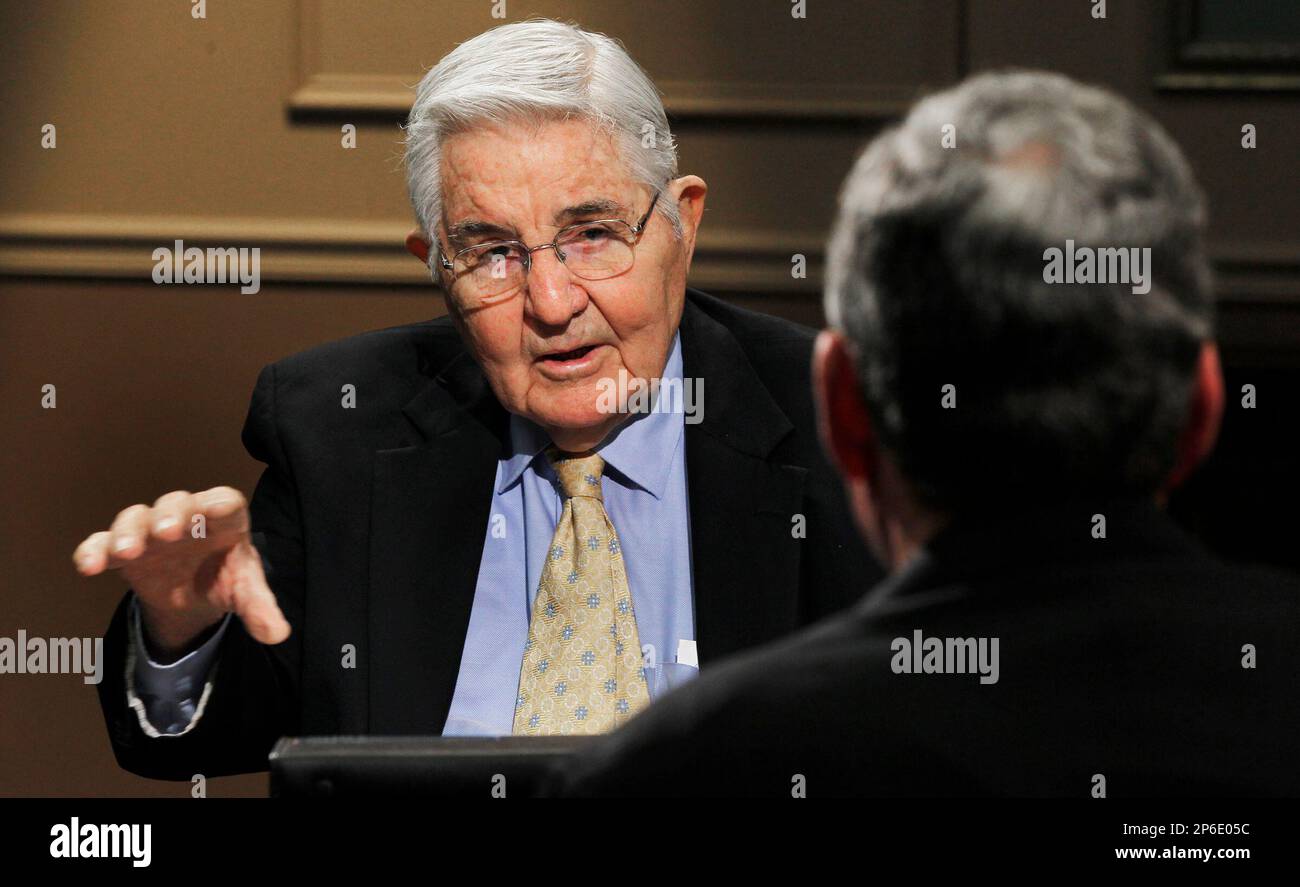 In a March 2011 photo, William C. Friday, president emeritus of the ...