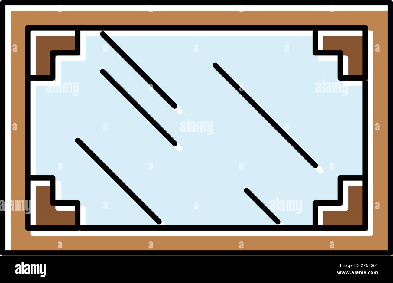 tea table top view color icon vector illustration Stock Vector Image ...