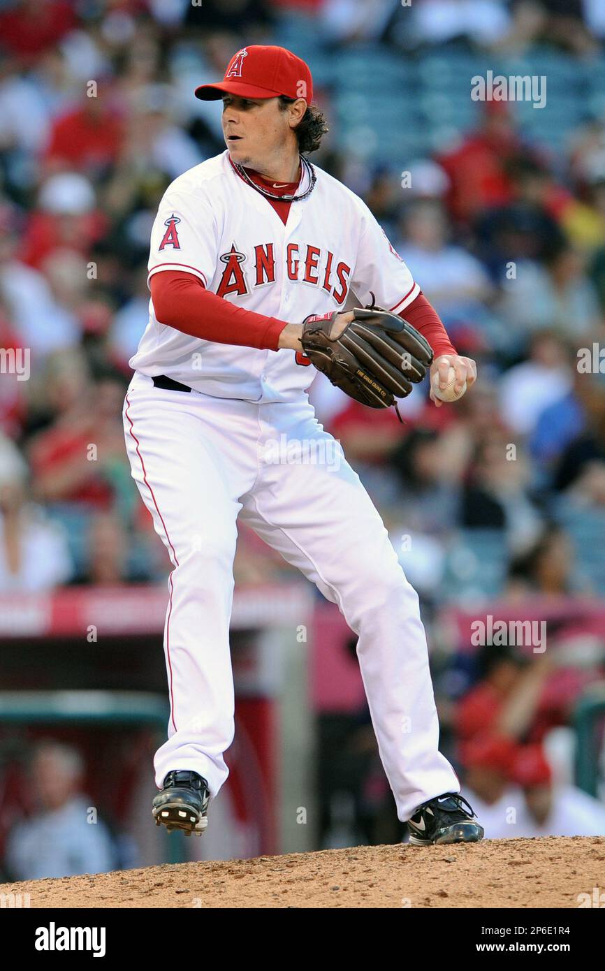 May 15, 2012 Anaheim, CA. Los Angeles Angels relief pitcher Scott Downs ...