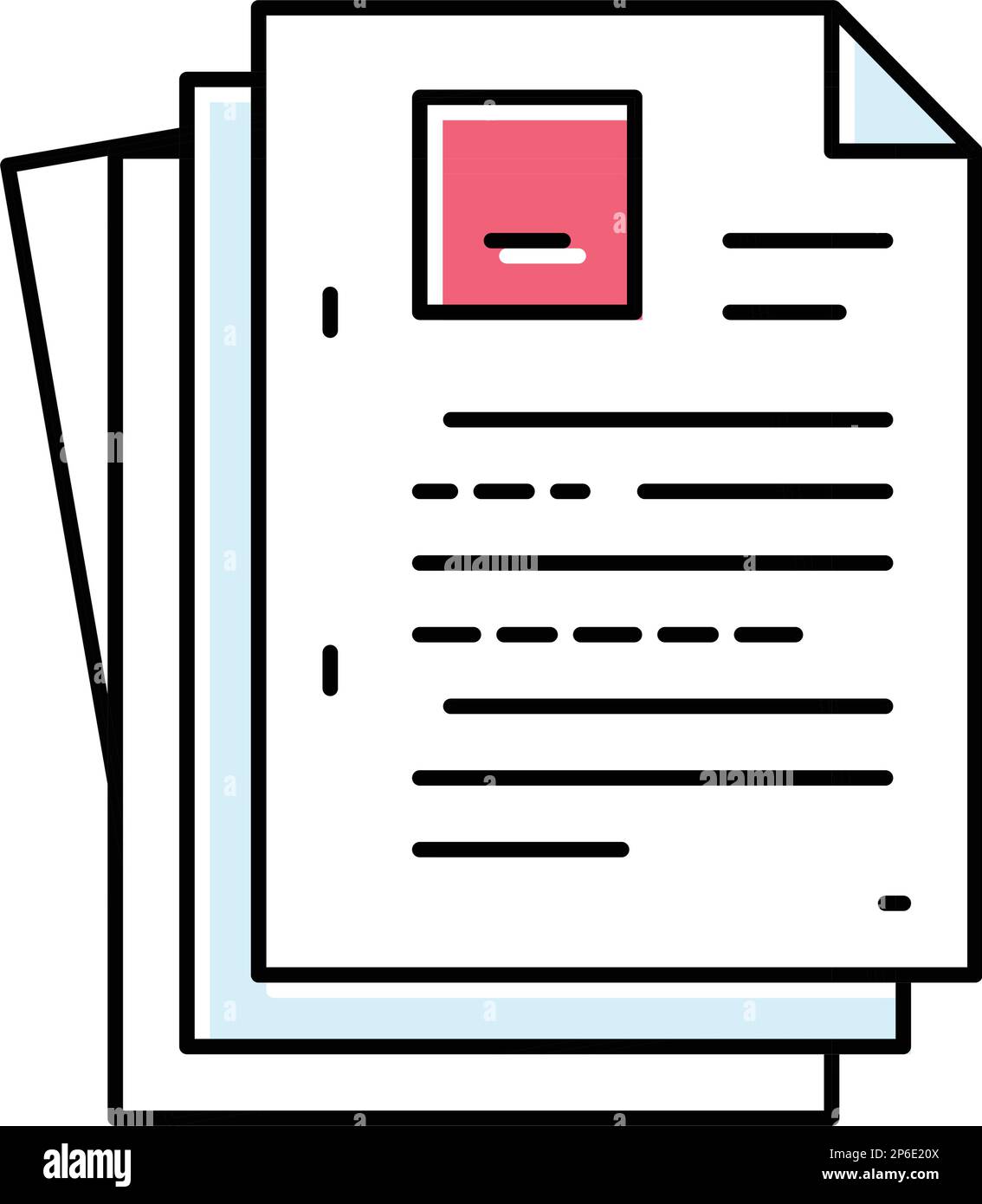 sheet document paper color icon vector illustration Stock Vector Image ...