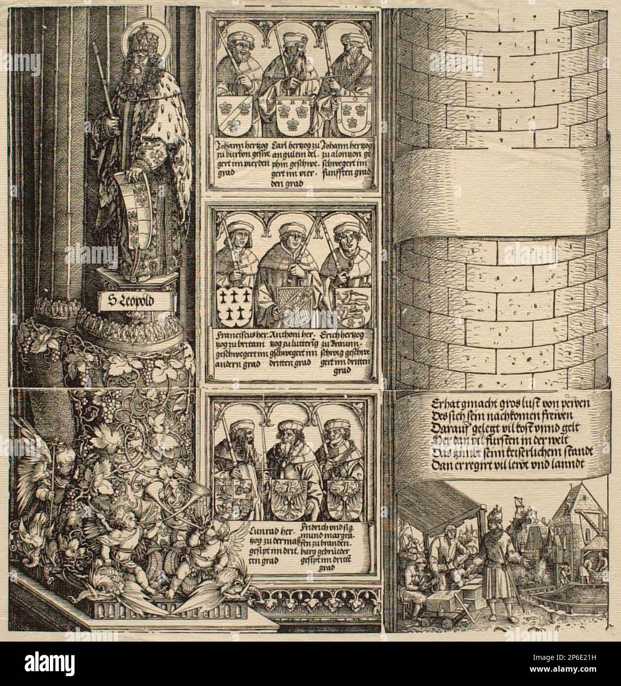 Albrecht Dürer, Detail 15, 1515–1517, woodcut on paper Stock Photo - Alamy