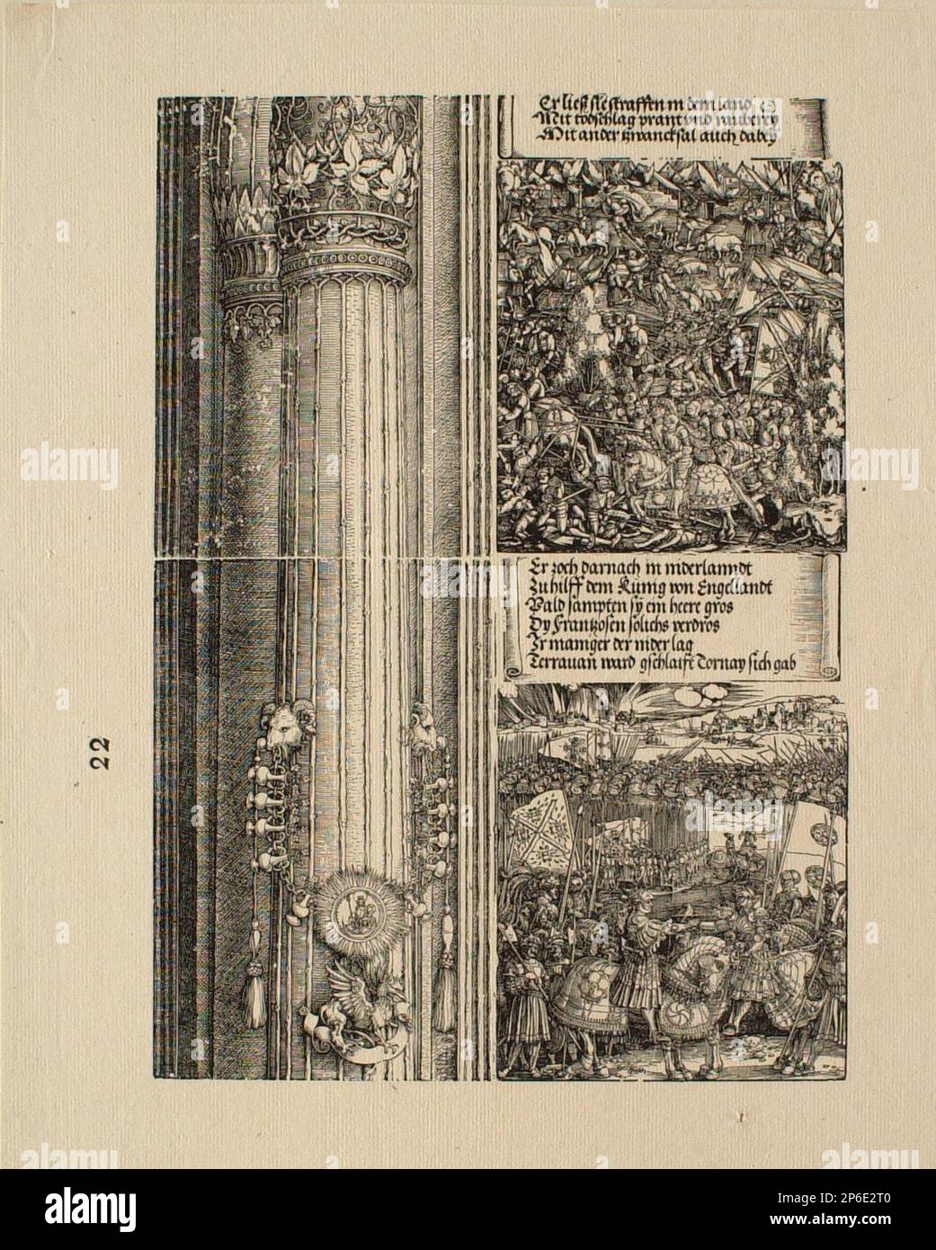 Albrecht Dürer, Detail 22, 1515–1517, woodcut on paper Stock Photo - Alamy