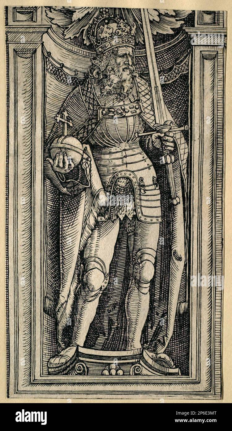 Albrecht Dürer, Figure from a Column of the Arch, 1515–1517, woodcut on ...