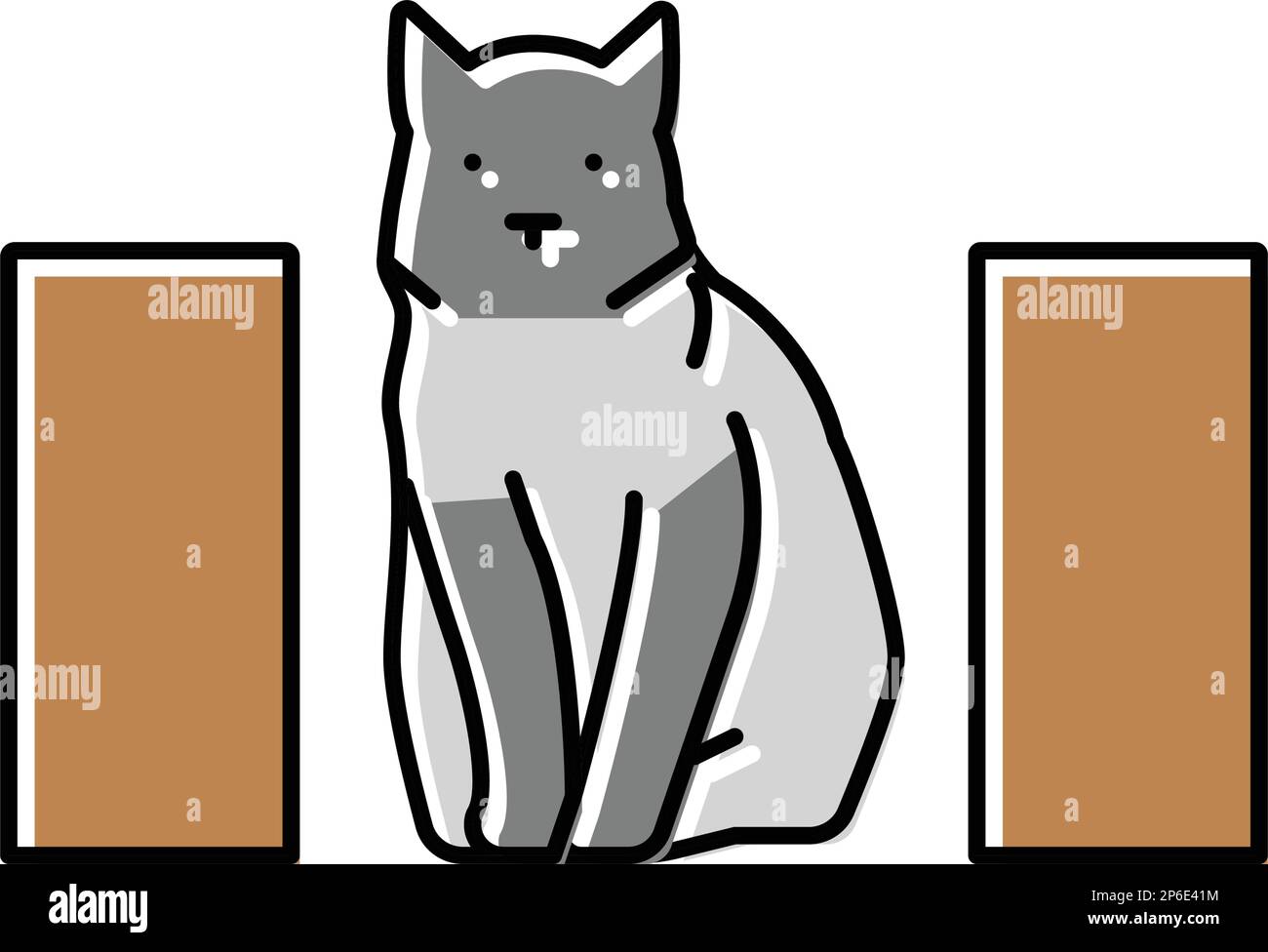 between preposition english color icon vector illustration Stock Vector ...