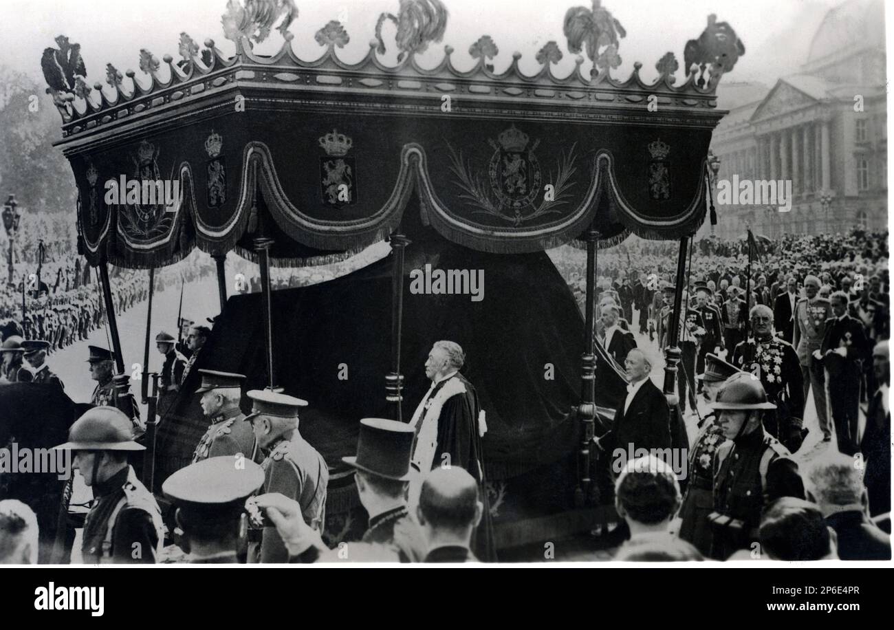 1935 , 3 september , Bruxelles , Belgium : The funeral of Queen ASTRID ...