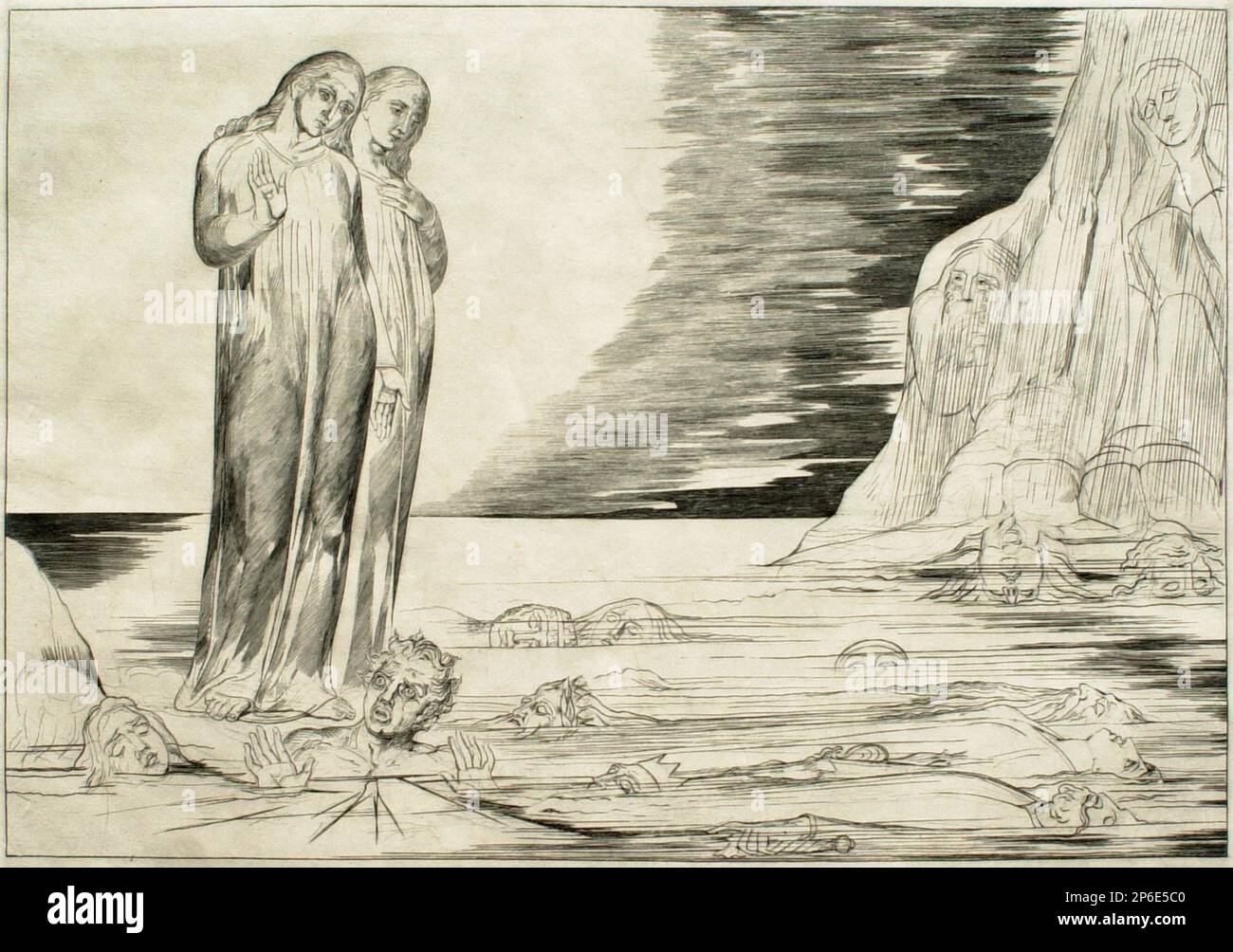 William Blake, "'Wherefore dost bruse me' weeping he exclaimed ...