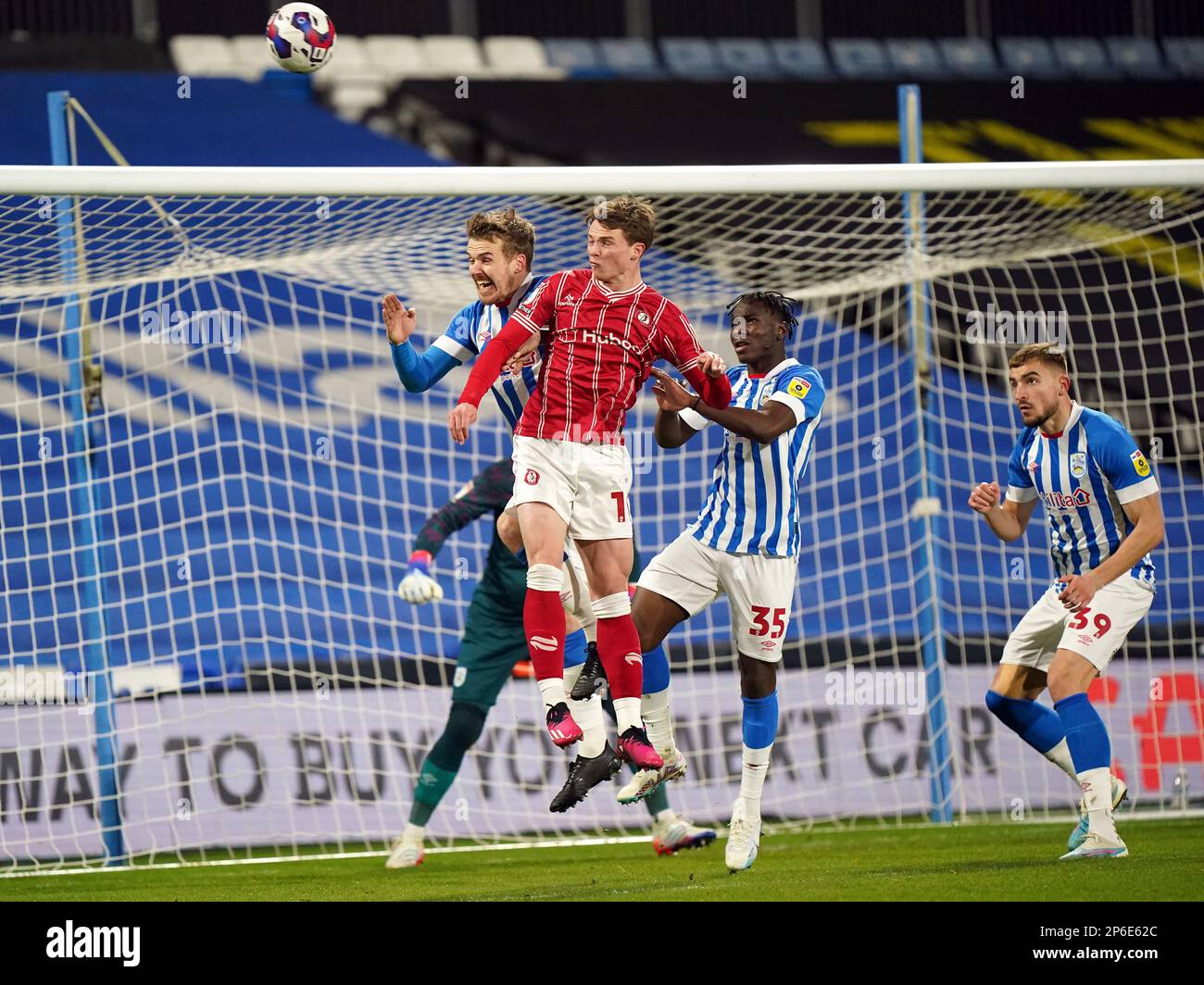 Bristol City's George Tanner and Huddersfield Town's Danny Ward ...