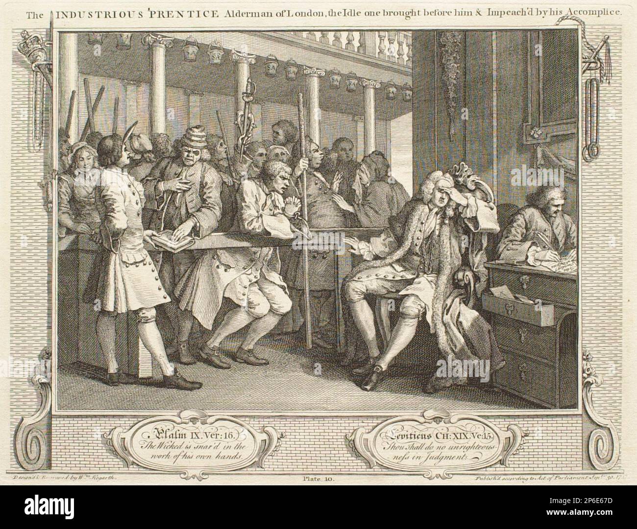 William Hogarth, Industry and Idleness 10: The Industrious 'Prentice ...
