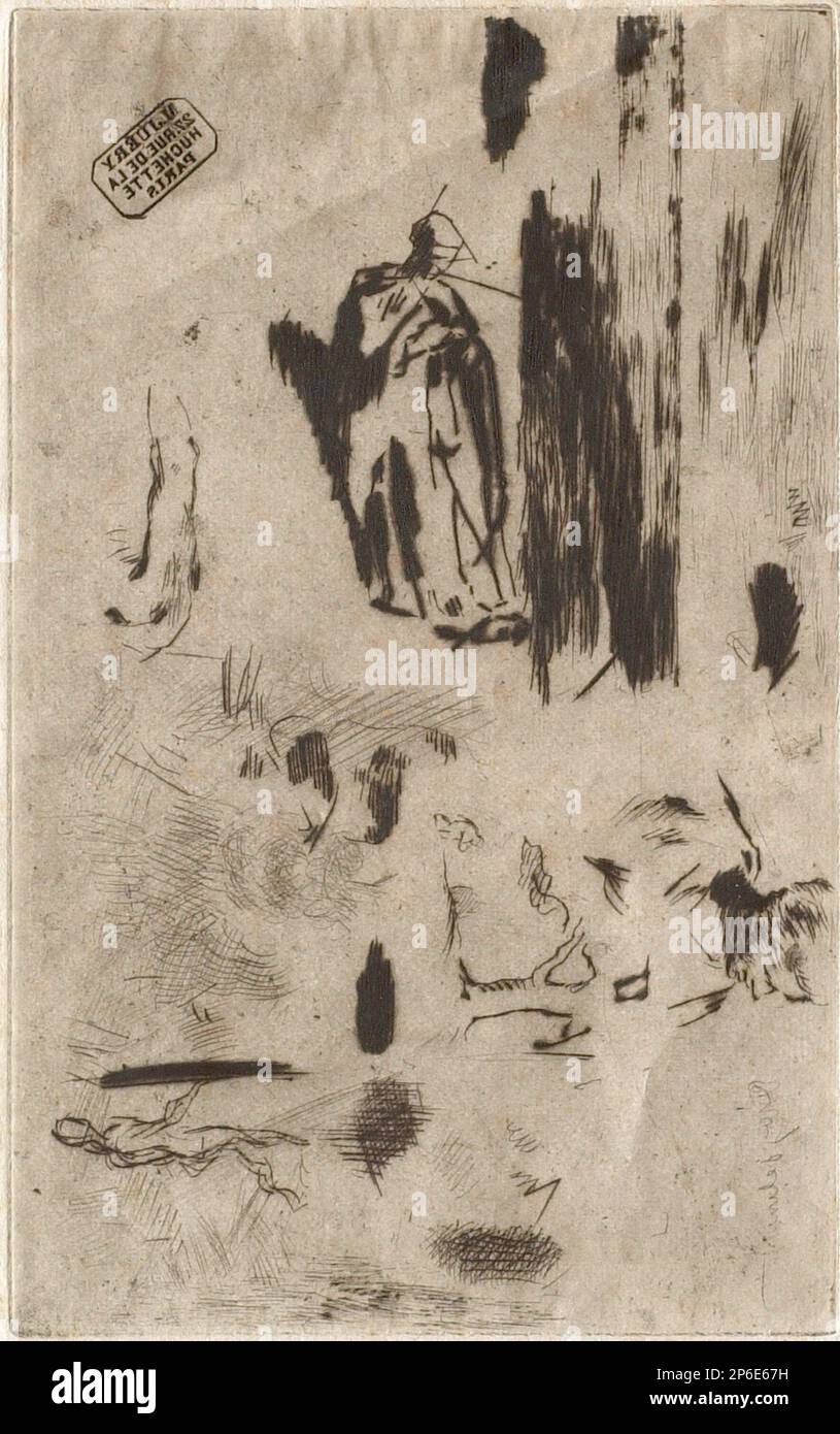 Etching by jean francois millet hi-res stock photography and images - Alamy