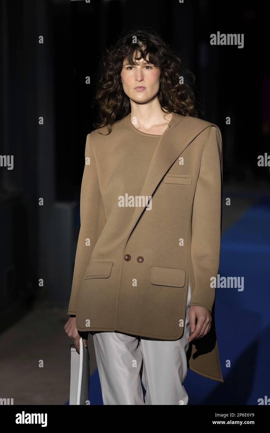 A model wears a creation as part of the Pierre Cardin Fall/Winter 2023 ...