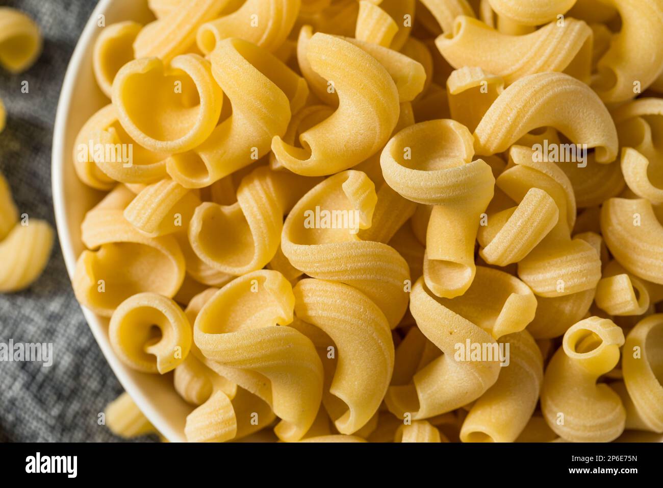 Organic Dry Cavatappi Pasta in a Bowl Stock Photo - Alamy