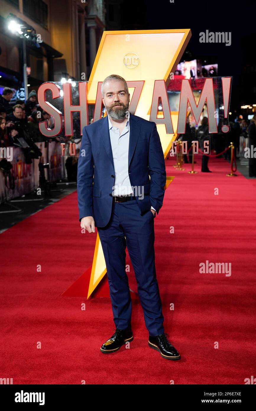 David F. Sandberg poses for photographers upon arrival at the premiere ...