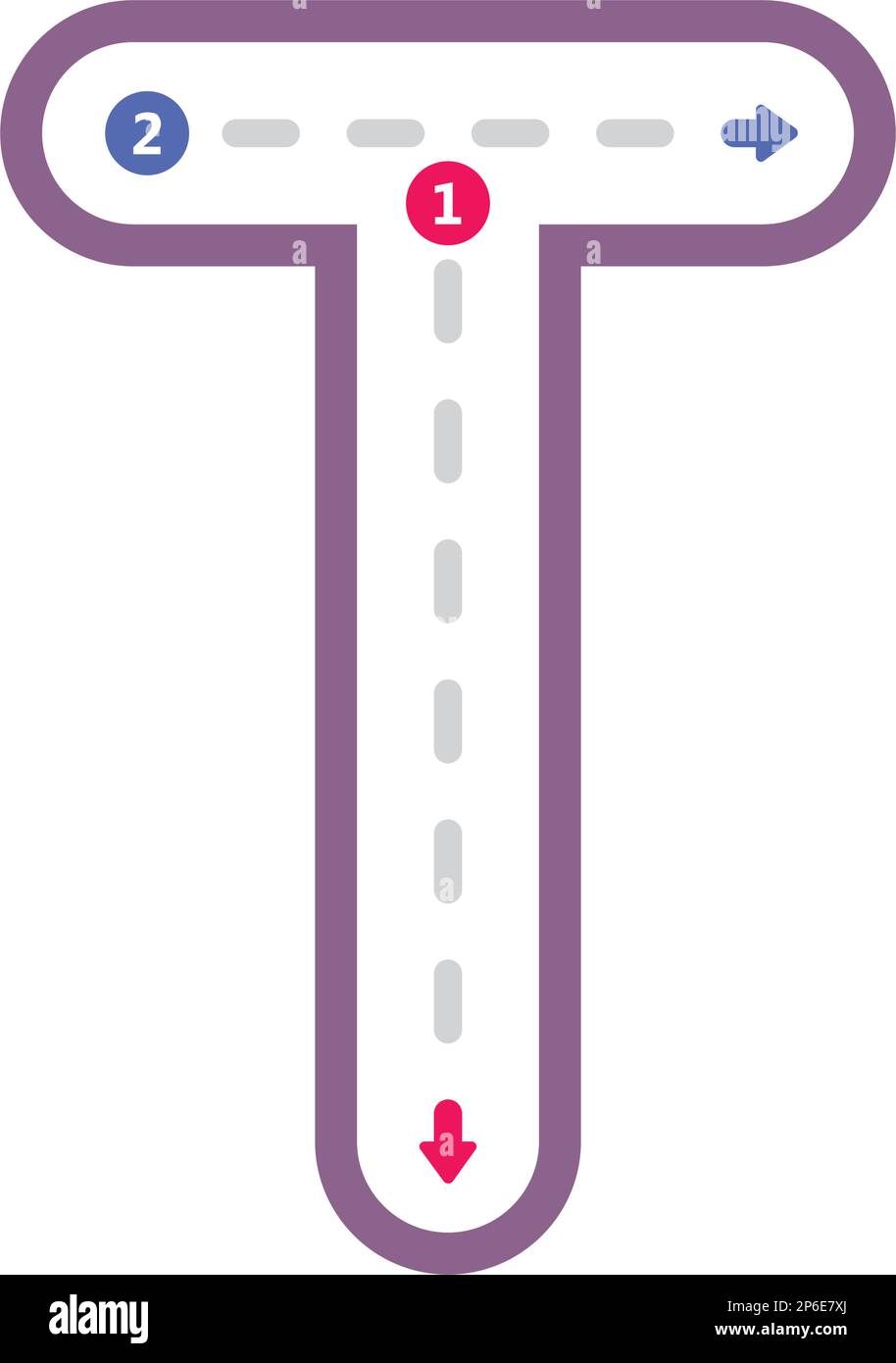 Tracing alphabet letter T uppercase prewriting dotted line element for ...