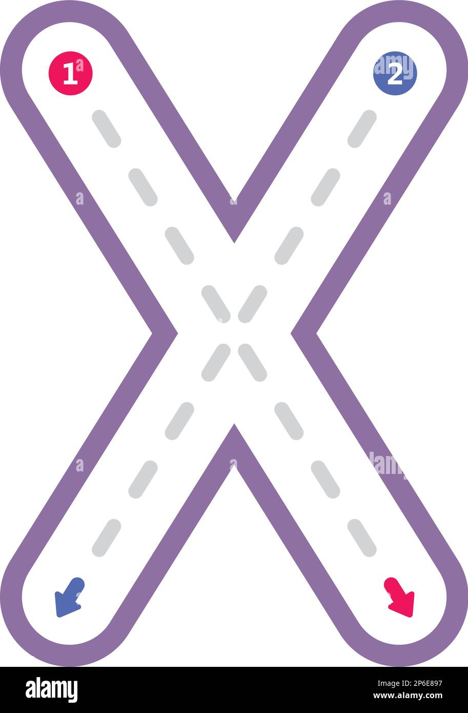 Tracing alphabet letter X uppercase prewriting dotted line element for ...