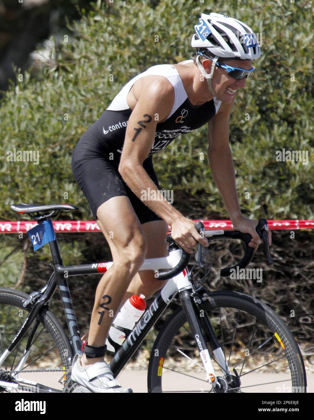 Ryan Sissons, of New Zealand, at the ITU World Championship Series ...