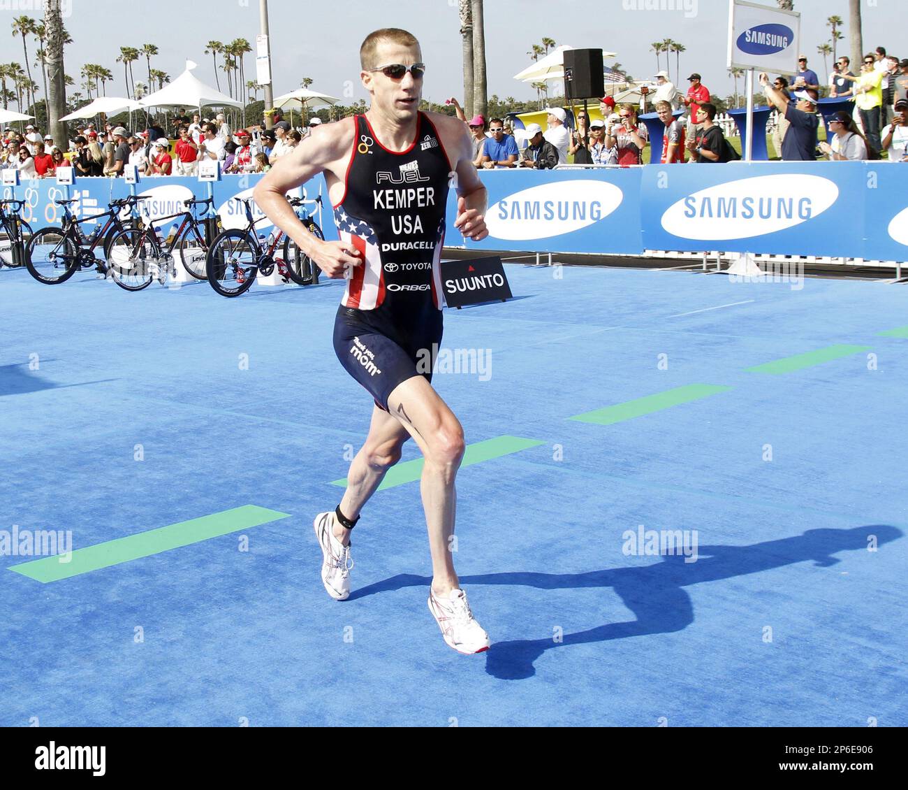 Hunter Kemper, of Colorado Springs, CO, at the ITU World Championship ...
