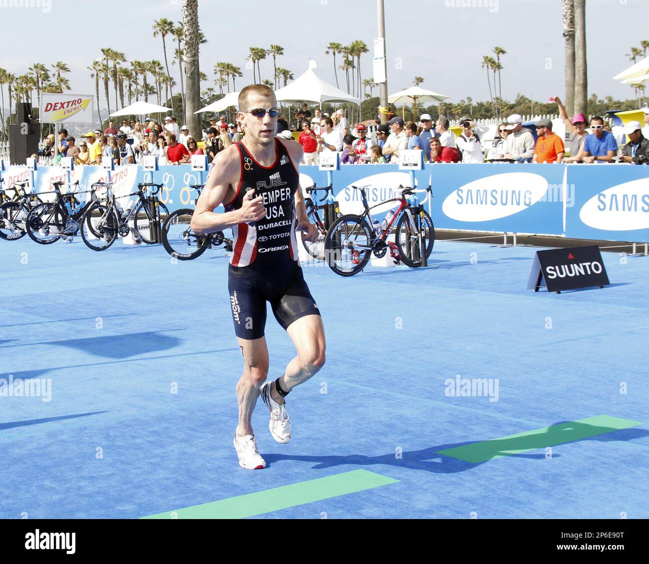 Hunter Kemper, of Colorado Springs, CO, at the ITU World Championship ...