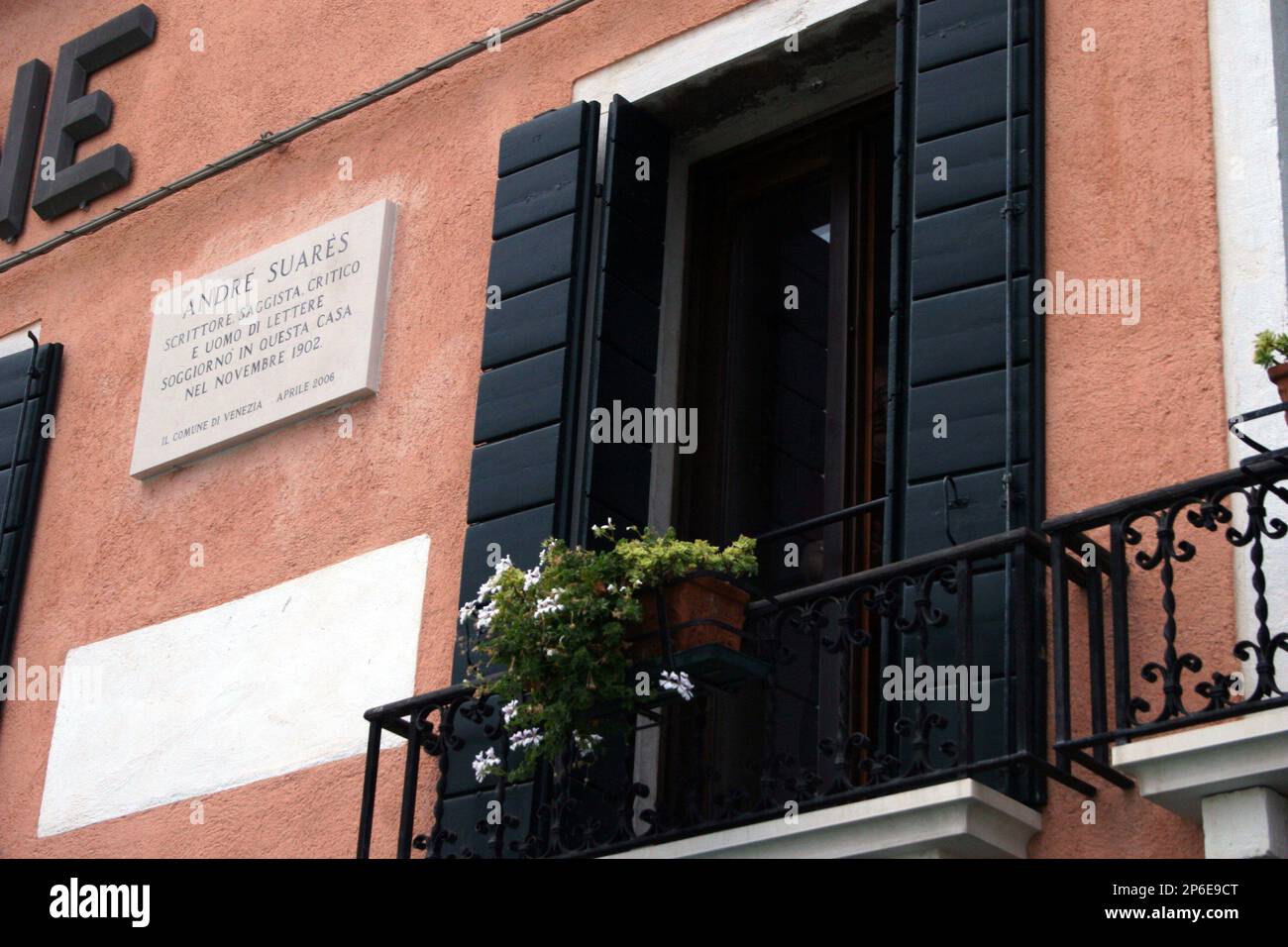 2006 , august ,Venice, Italy : The house of french poet André SUARES ...