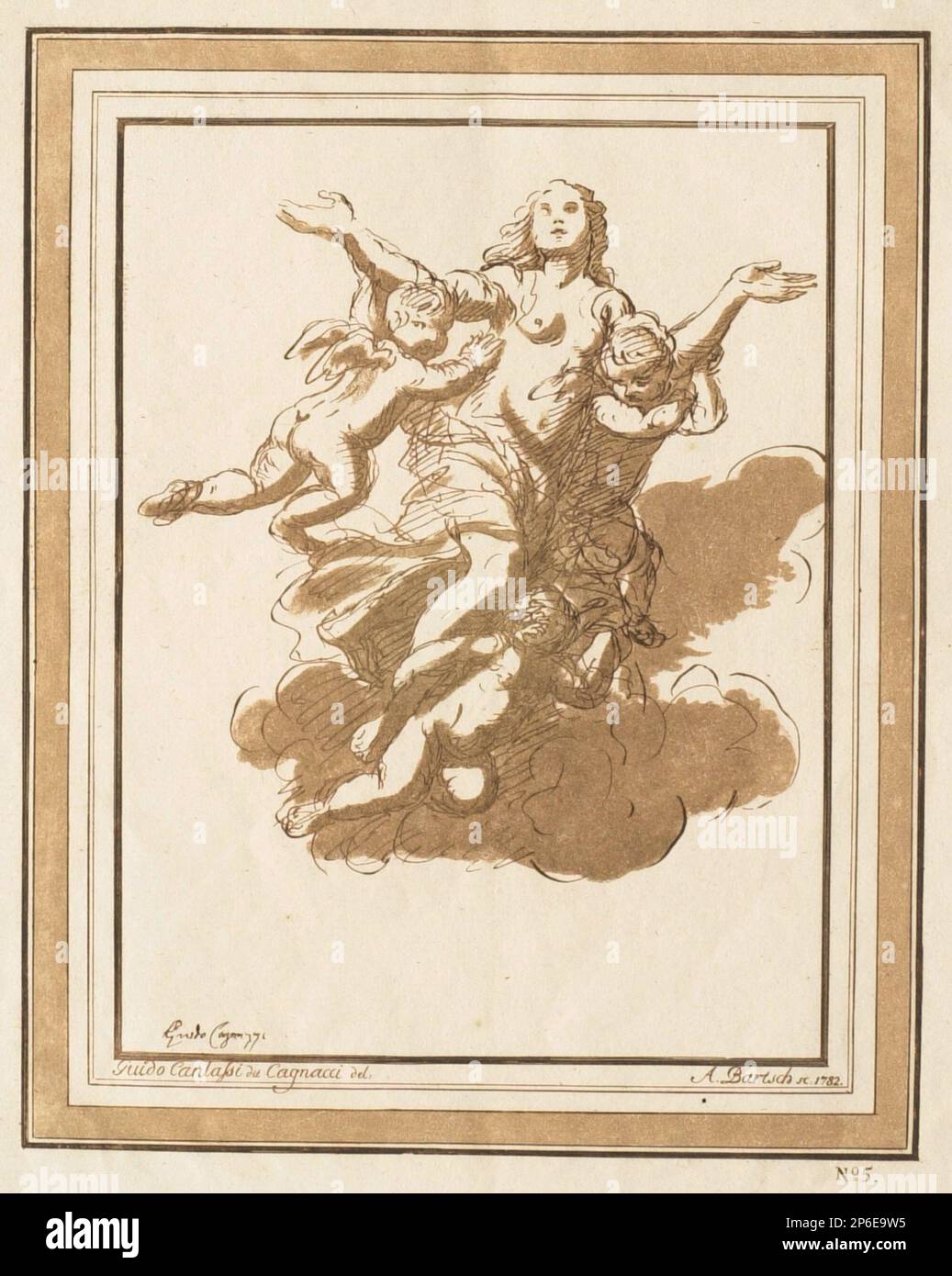 Adam von Bartsch, Acension of Mary Magdalene, 1782, etching and ...