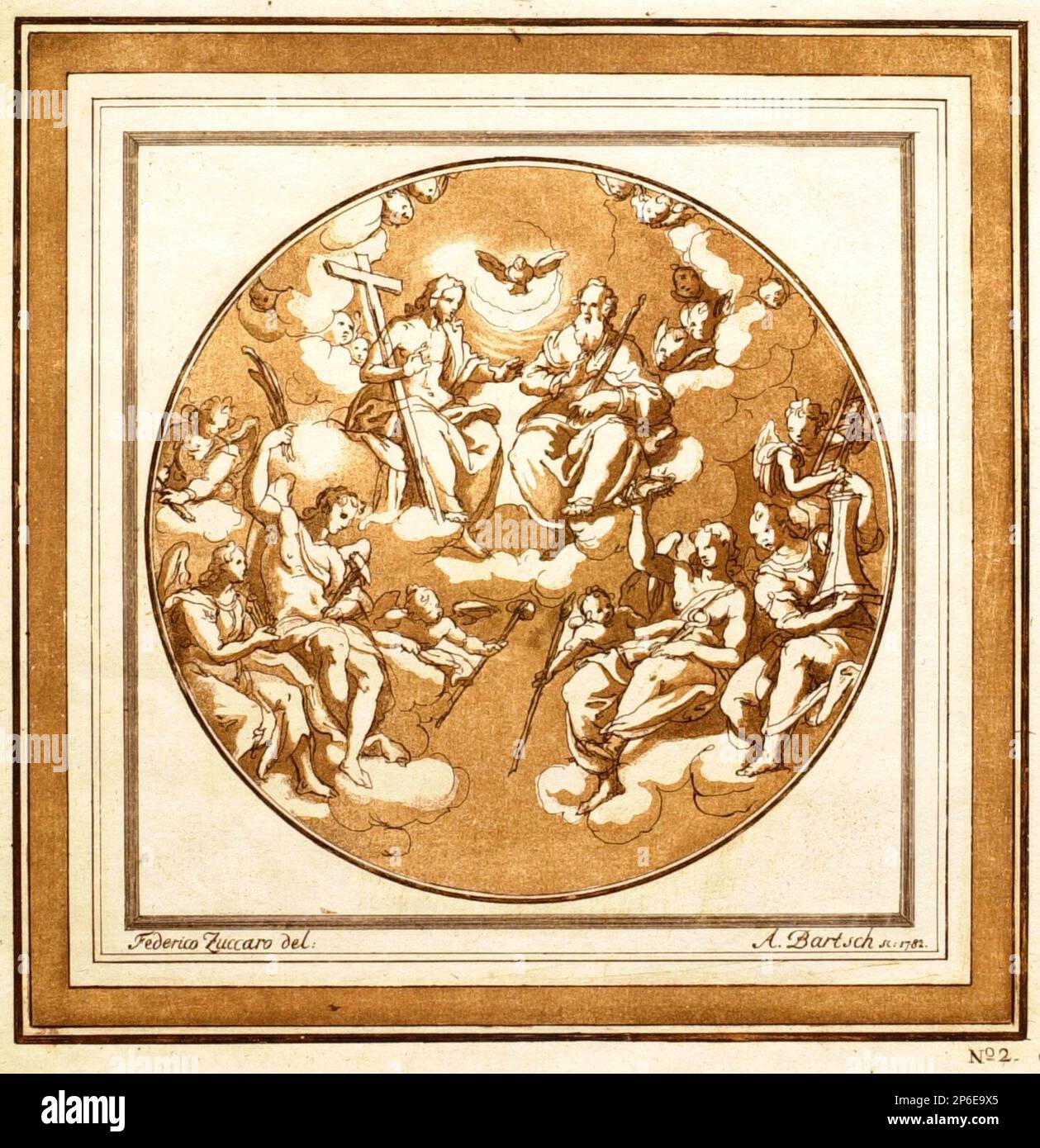 Adam von Bartsch, The Holy Trinity with Angels and Instruments of ...