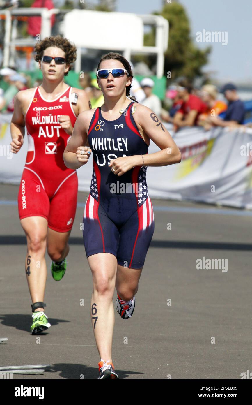 Kelly Whitley, of Colorado Springs, CO, at the ITU World Championship ...