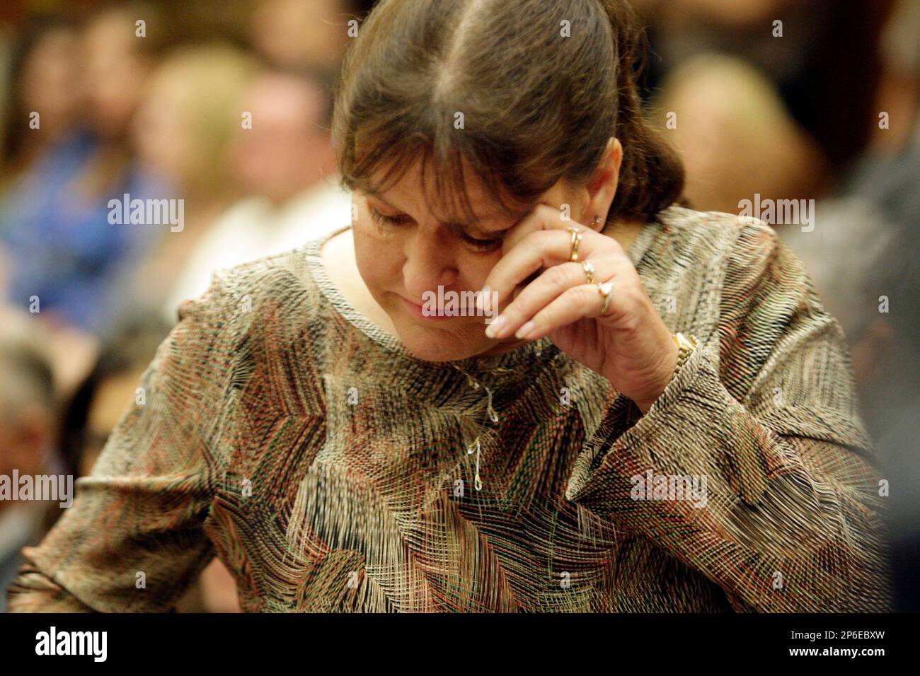 Teresa Lane, the sister of murder victim, Sherri Rasmussen, gives her ...