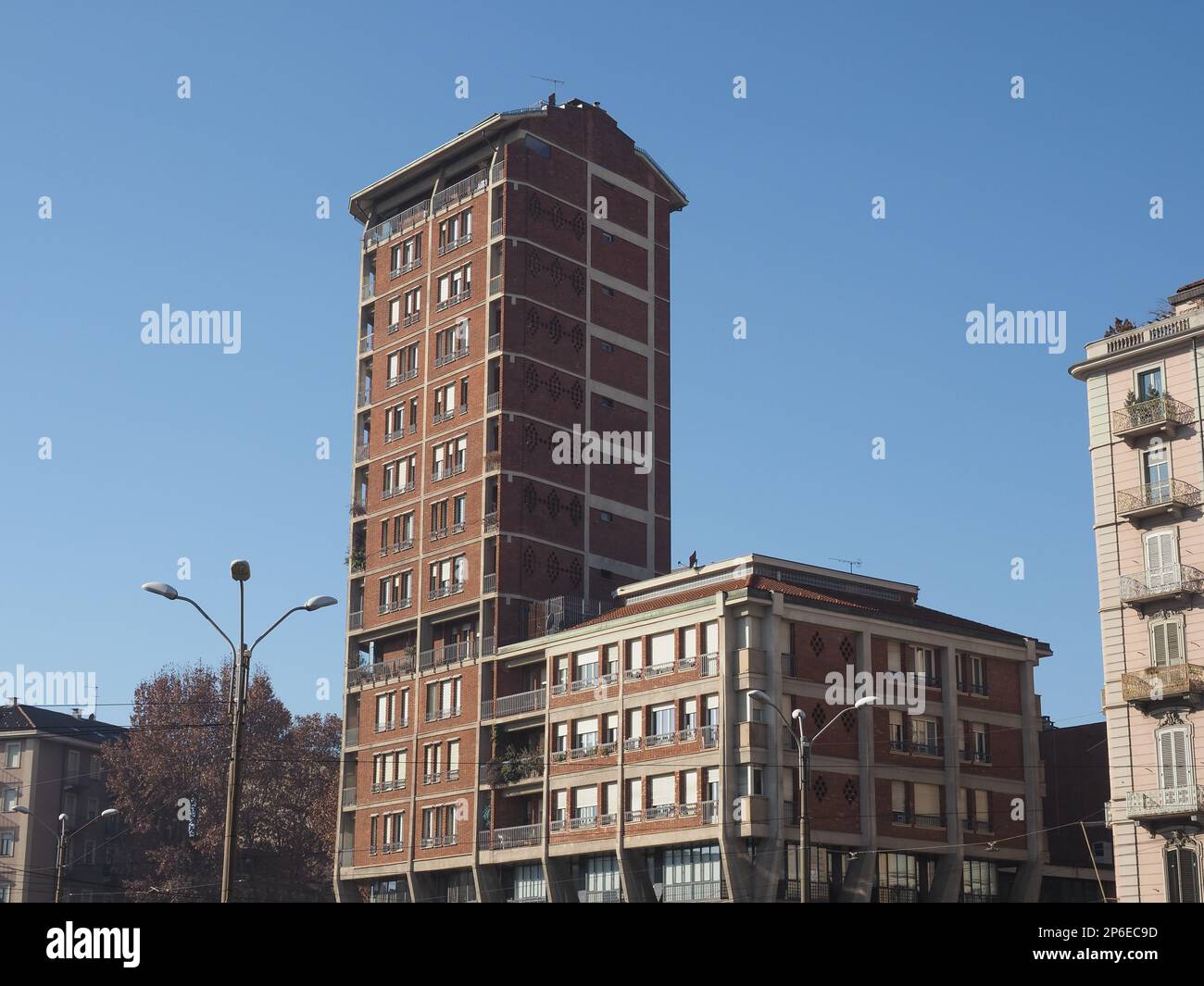 TURIN, ITALY - CIRCA JANUARY 2023: BBPR tower designed by BBPR ...