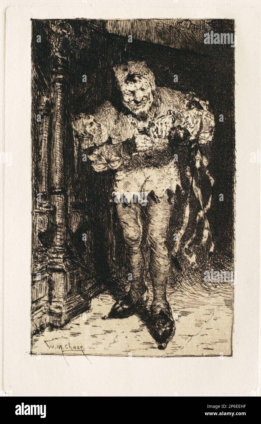William Merritt Chase, The Court Jester, c. 1880, etching on paper ...