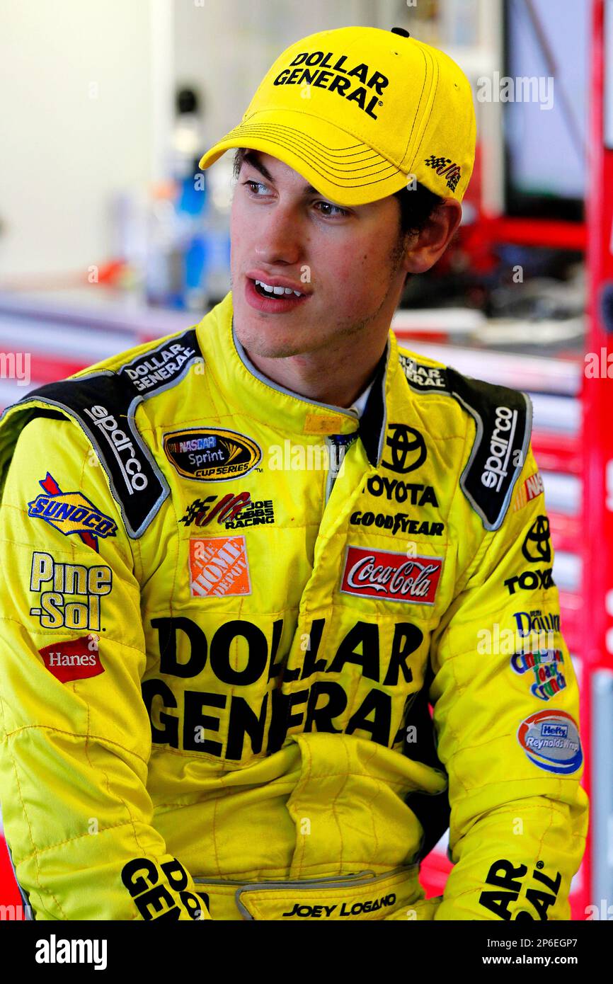 Joey Logano during practice for Sunday's NASCAR Sprint Cup Series auto ...