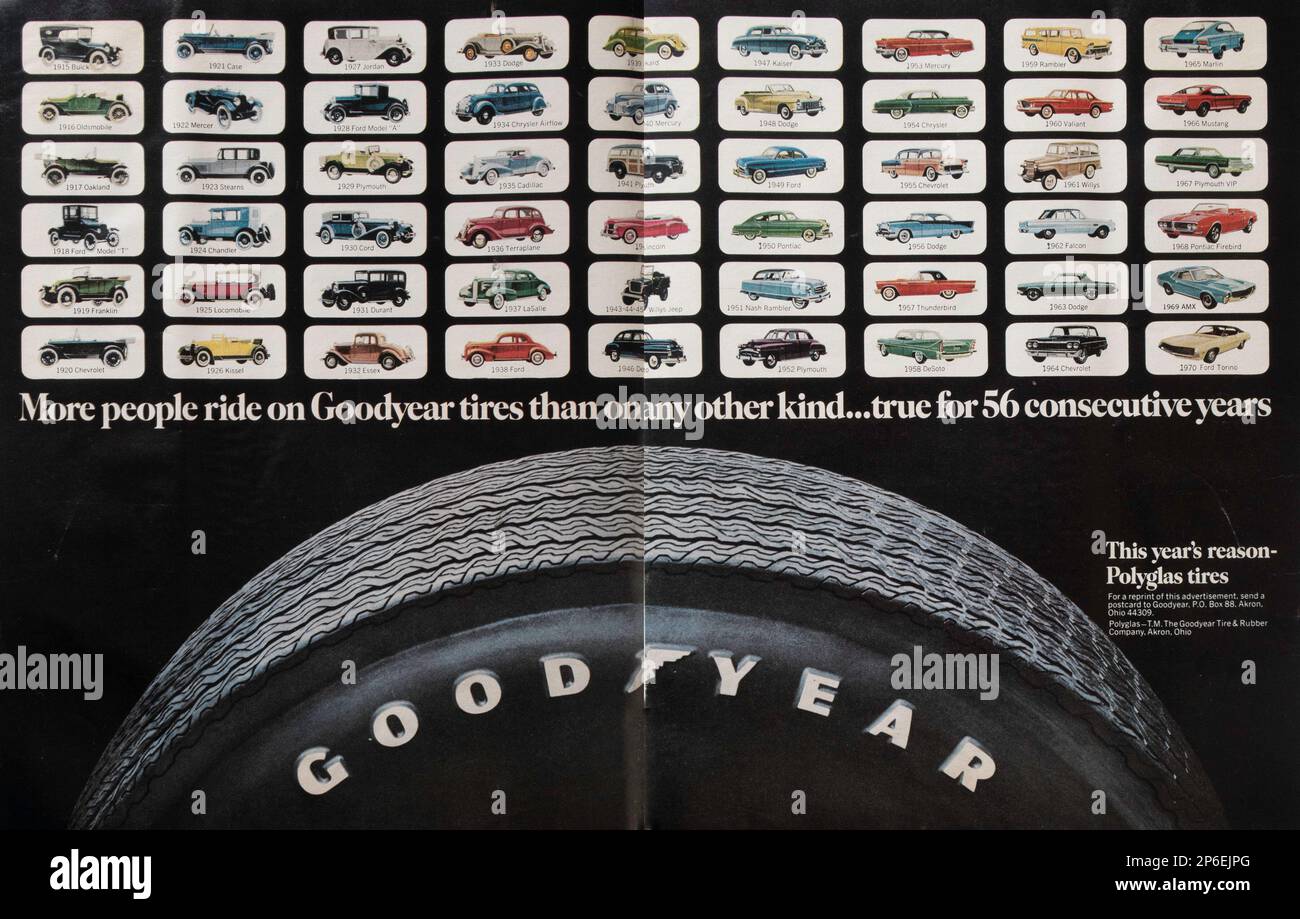 Goodyear vintage magazine advert hi-res stock photography and images ...