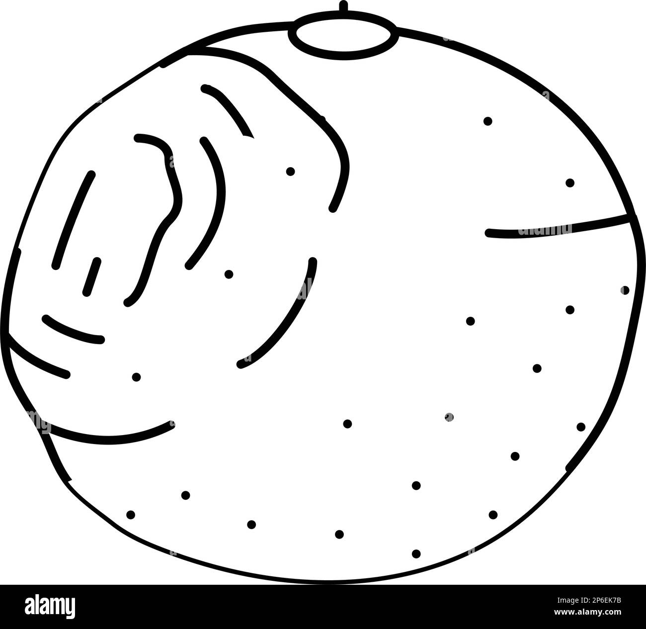 orange rotten food line icon vector illustration Stock Vector Image ...