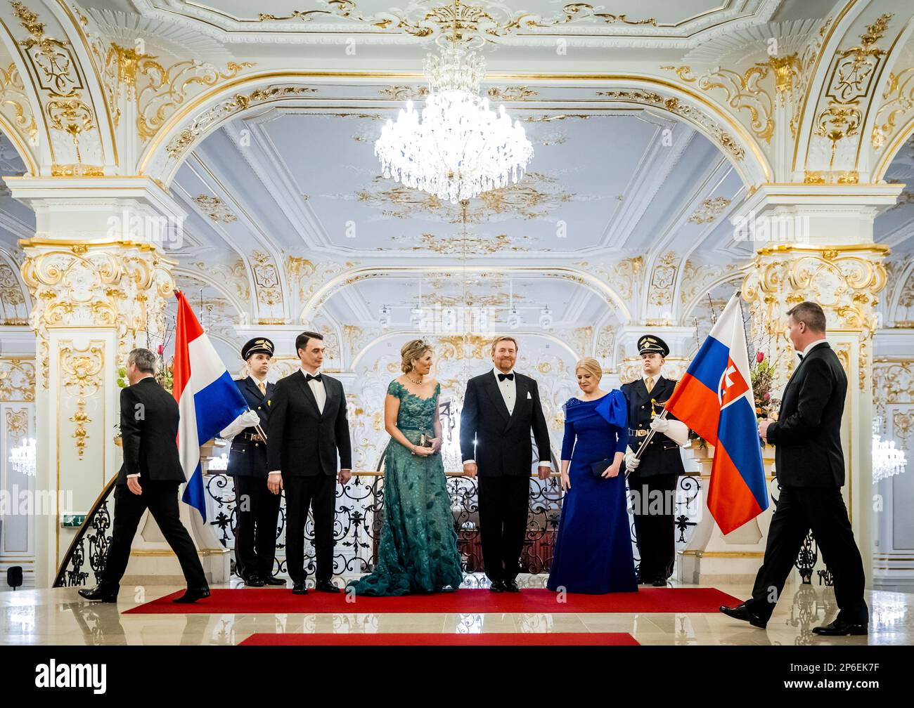BRATISLAVA - King Willem-Alexander and Queen Maxima together with ...
