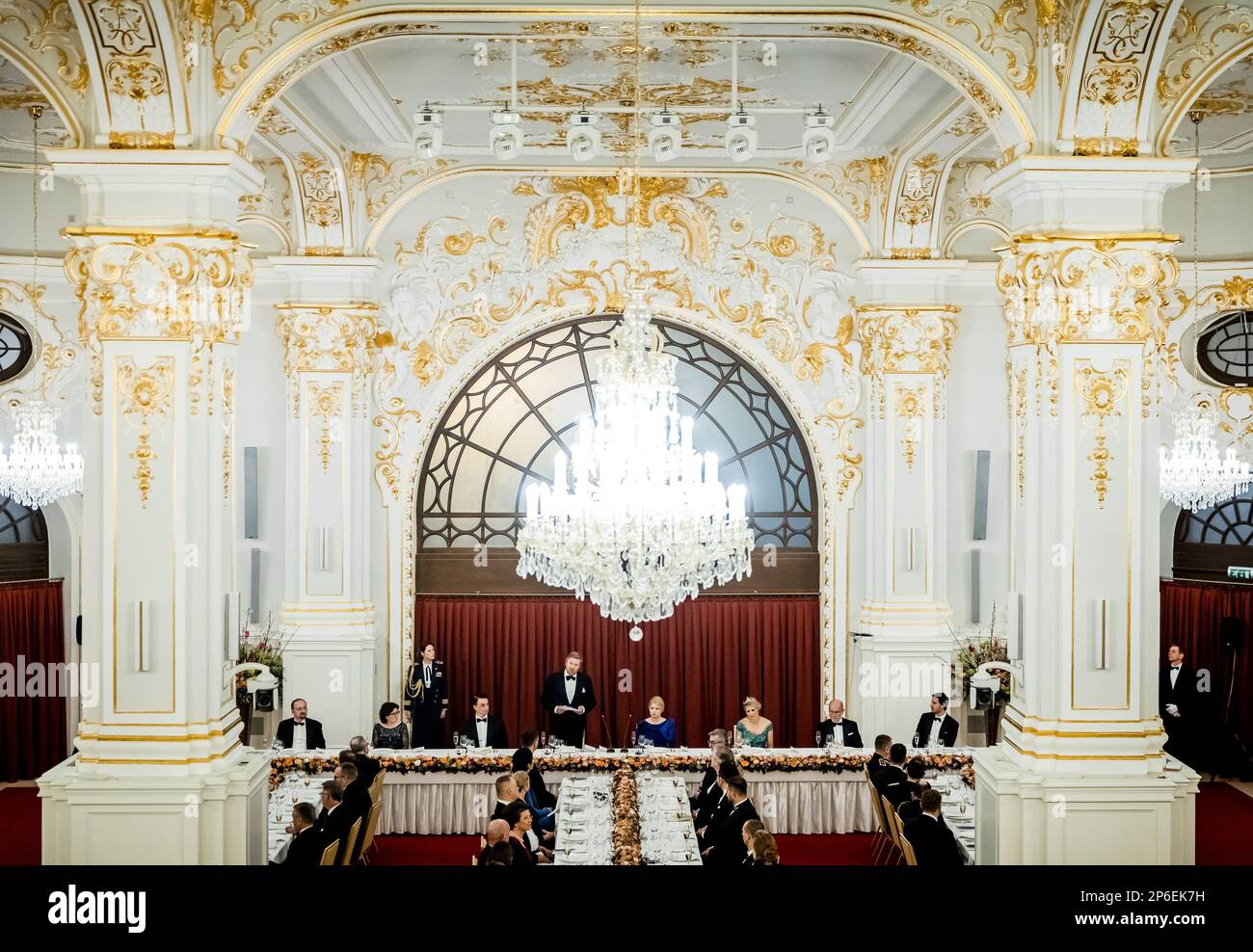 BRATISLAVA - King Willem-Alexander gives a speech during the state ...