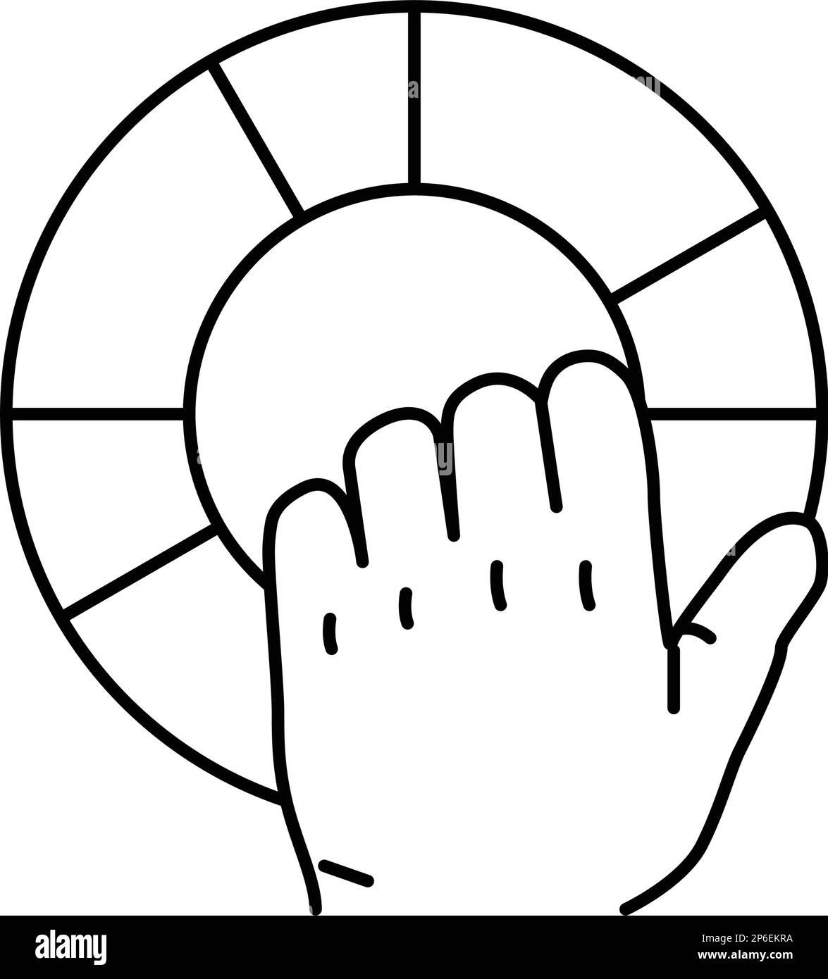 offer to help when you can line icon vector illustration Stock Vector ...