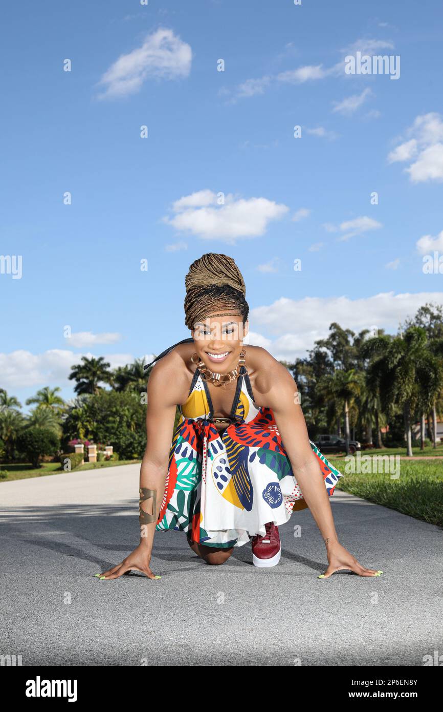 Jamaican track star hi-res stock photography and images - Alamy