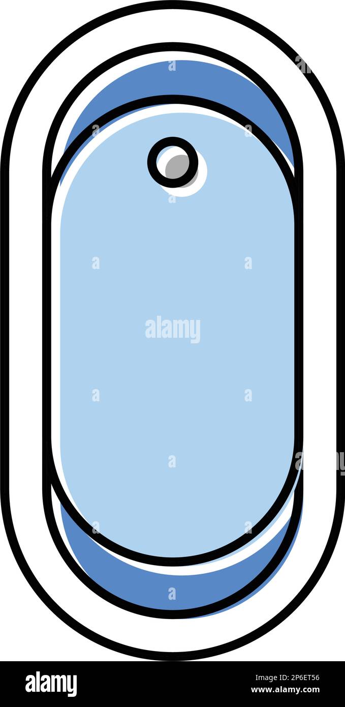 bath top view color icon vector illustration Stock Vector Image & Art ...