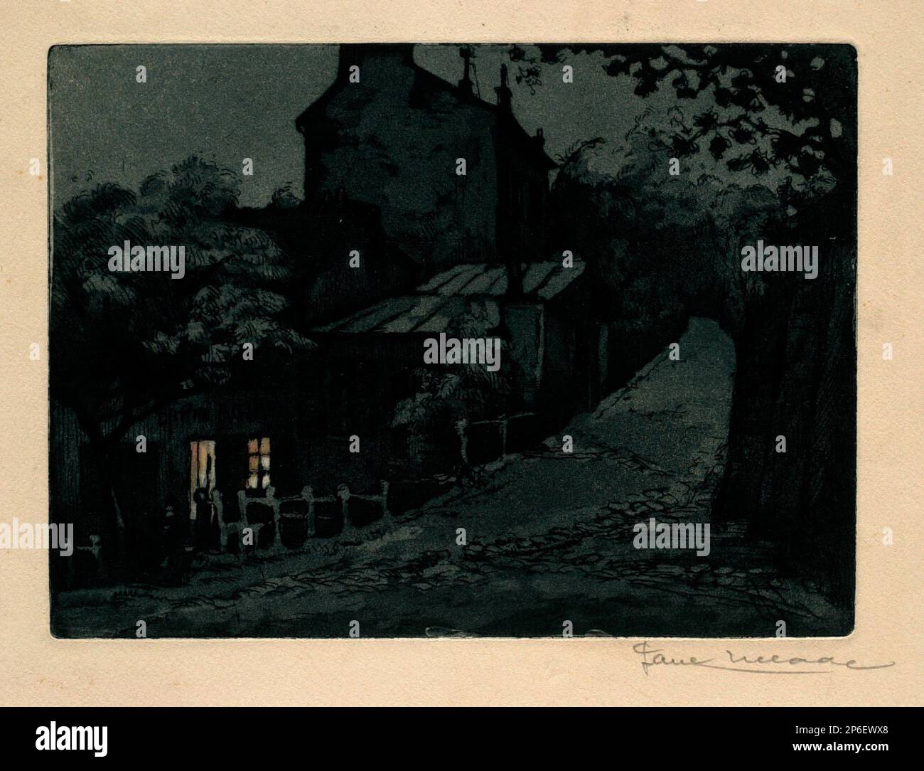 Jane Meade, Le Lapin Agile, 1867, aquatint on paper Stock Photo - Alamy