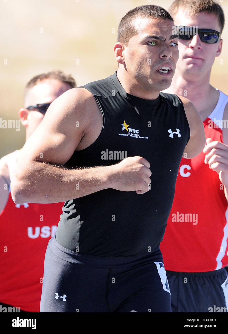 May 4, 2012: Army Wounded Warrior, MIchael Kacer, during the men's 1500 ...
