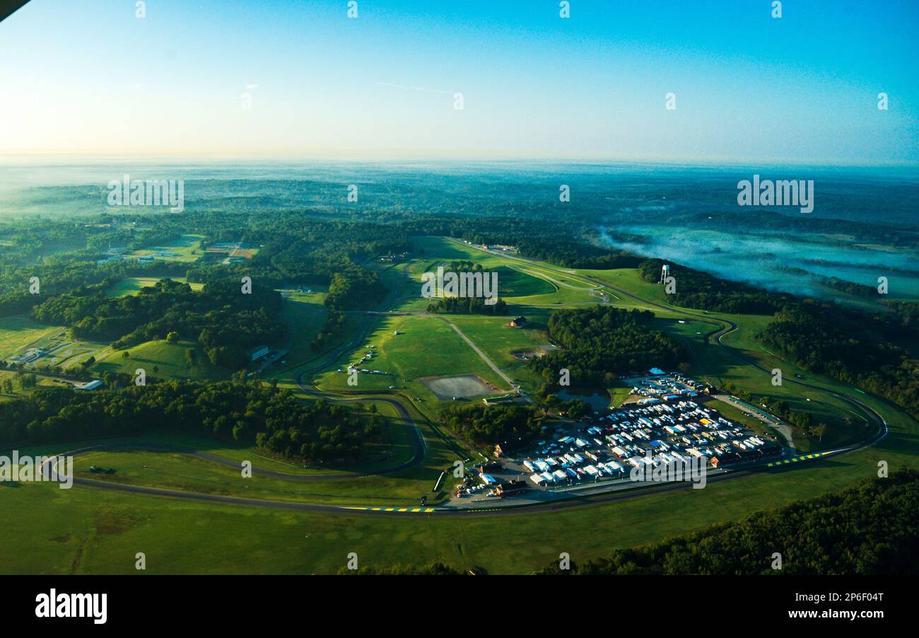 Aerial photograph of the VIR Track ,Virginia International Raceway ...