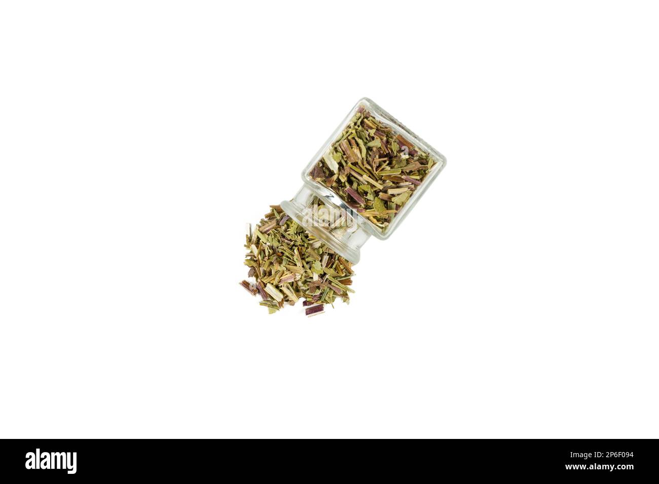 Catnip herb in latin - Nepeta cataria falling out of a glass jar ...