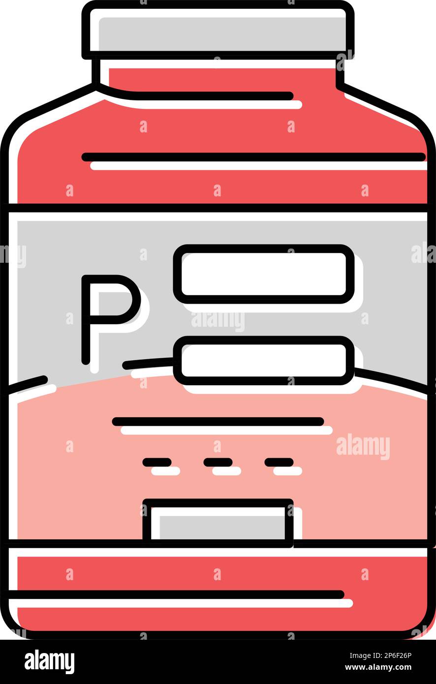 whey protein milk product dairy color icon vector illustration Stock ...