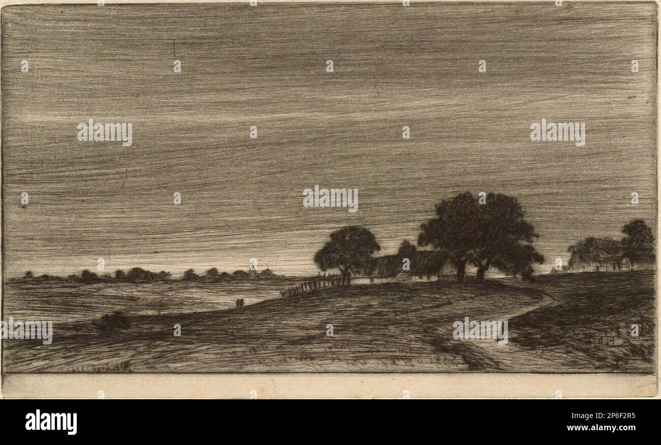 Auguste Delâtre, Douze Eaux-Fortes et Pointes Seches, III: The Farm ...