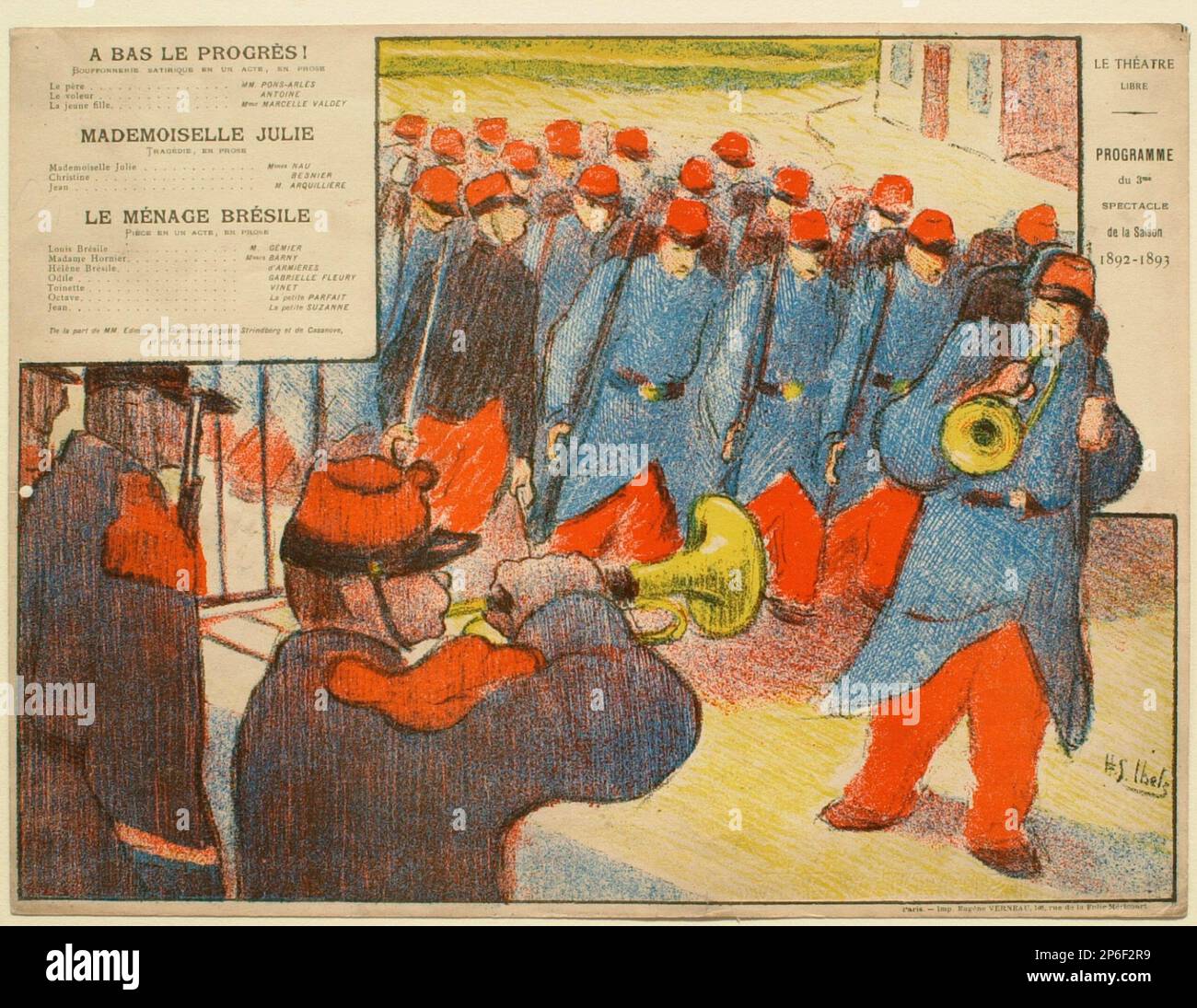 Henri Gabriel Ibels, Le Théâtre Libre—Programme du 3me Spectacle de la ...