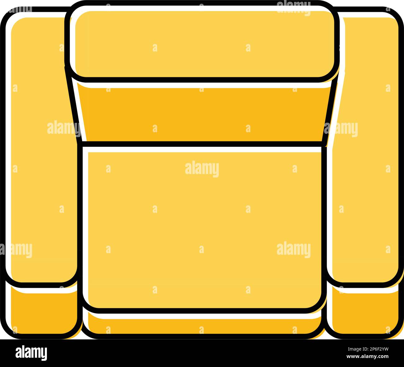 chair top view color icon vector illustration Stock Vector Image & Art ...