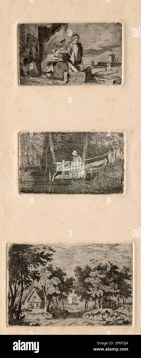 Joseph Stannard, Road through the Woods, one of three images on one ...