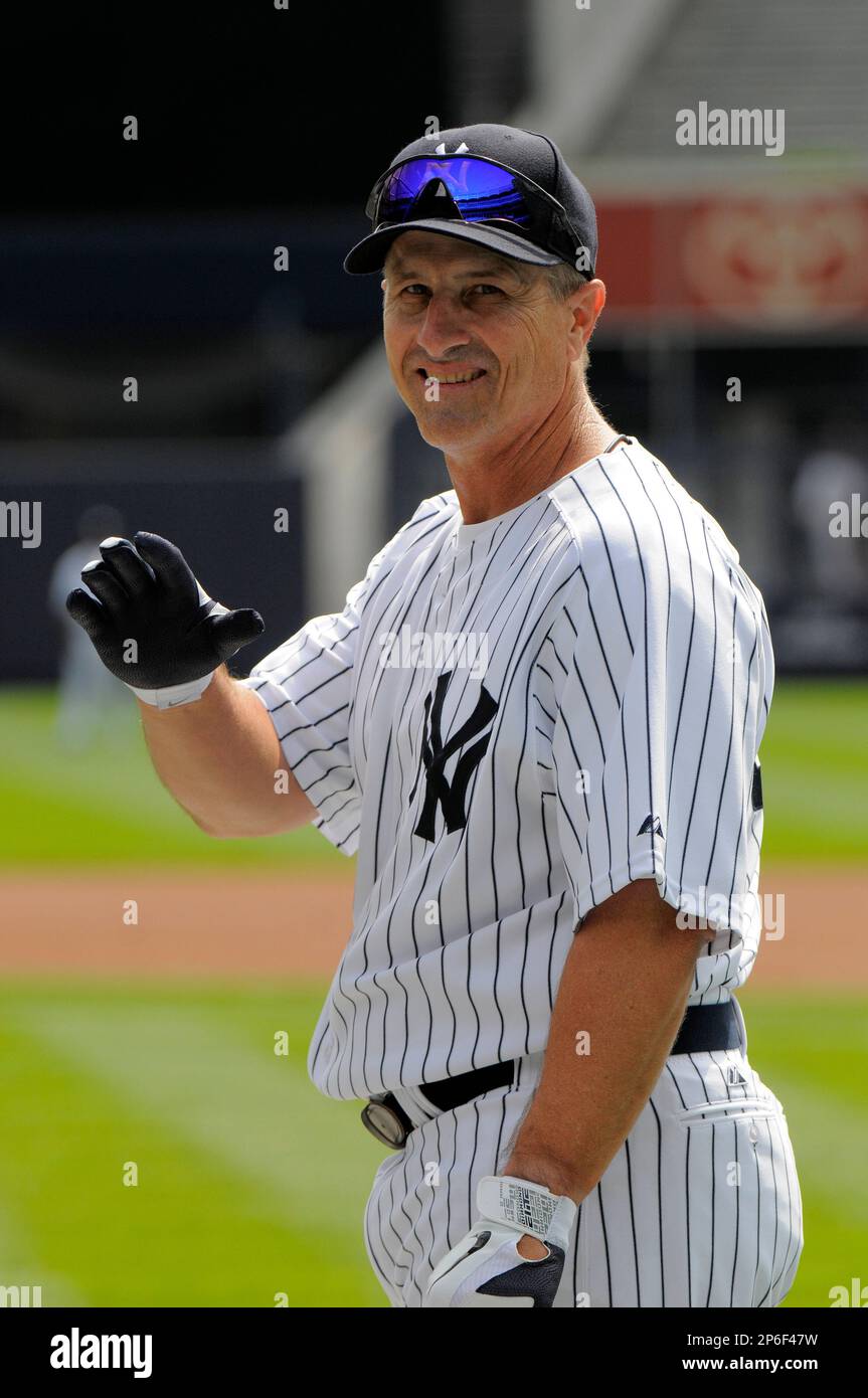 Former New York Yankees catcher Mike Stanley during Old Timers Day at ...