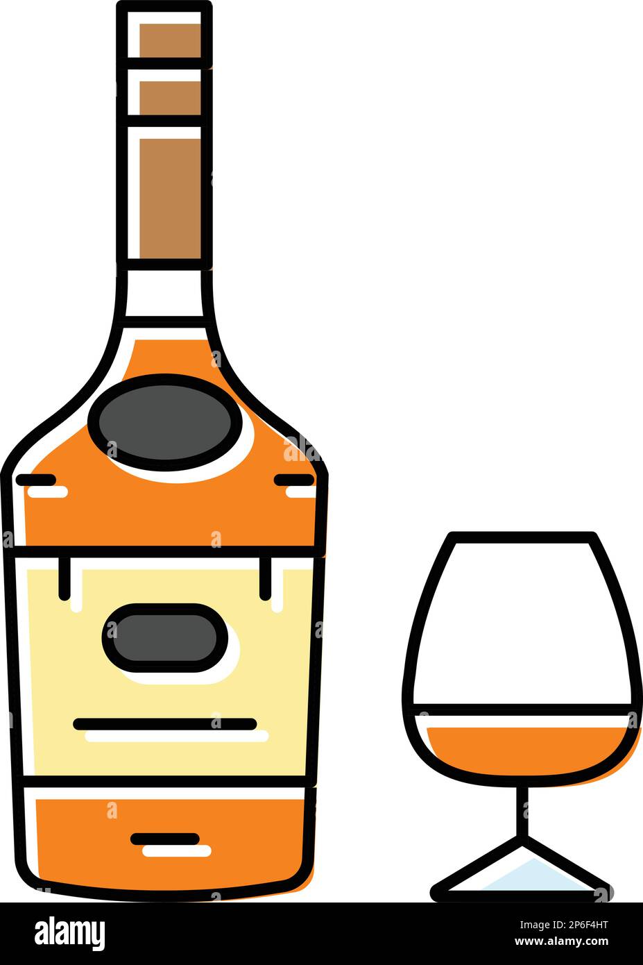 Brandy spirit Stock Vector Images - Alamy