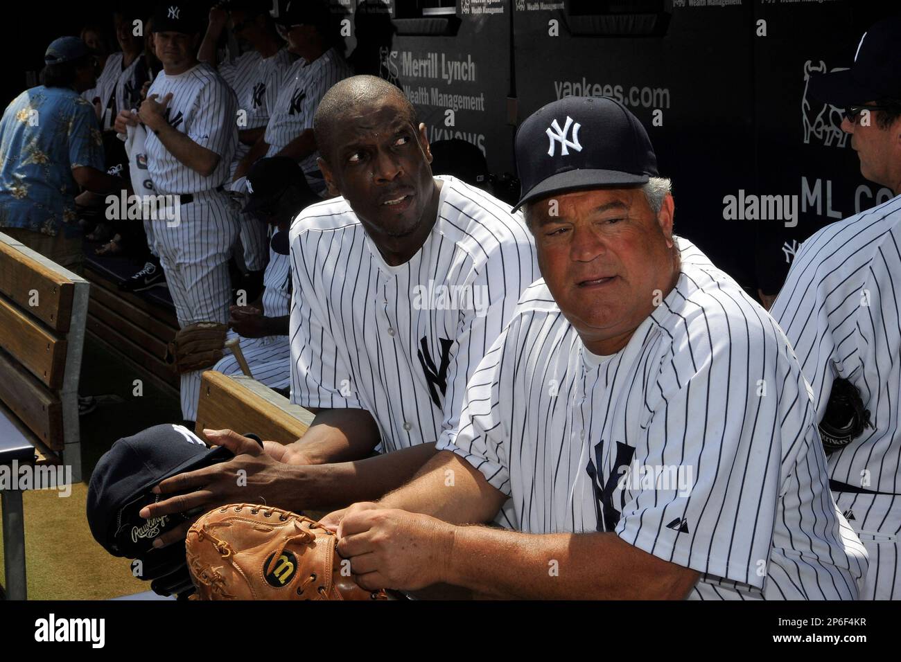 Former New York Yankees pitcher Dwight "Doc" Gooden and catcher Rick ...